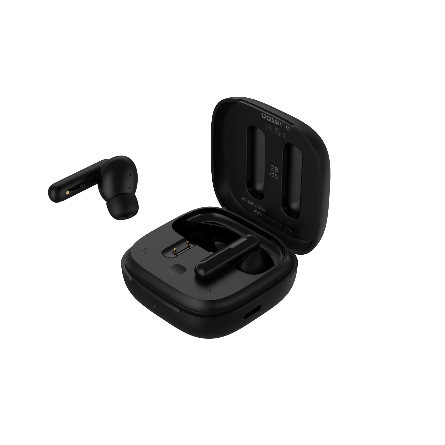 Casti wireless, Boompods, Negru - eMAG.ro