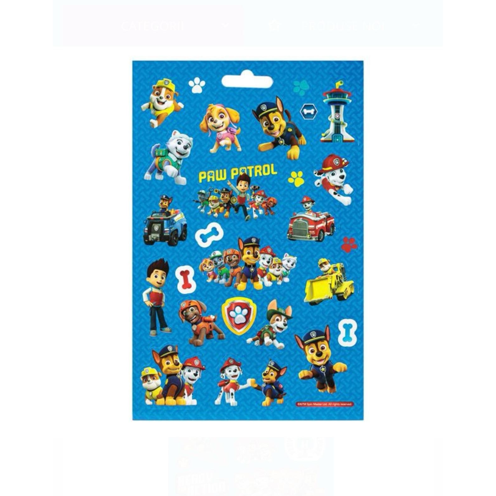 Carte de colorat cu Patrula Catelusilor, culori+stickere - eMAG.ro