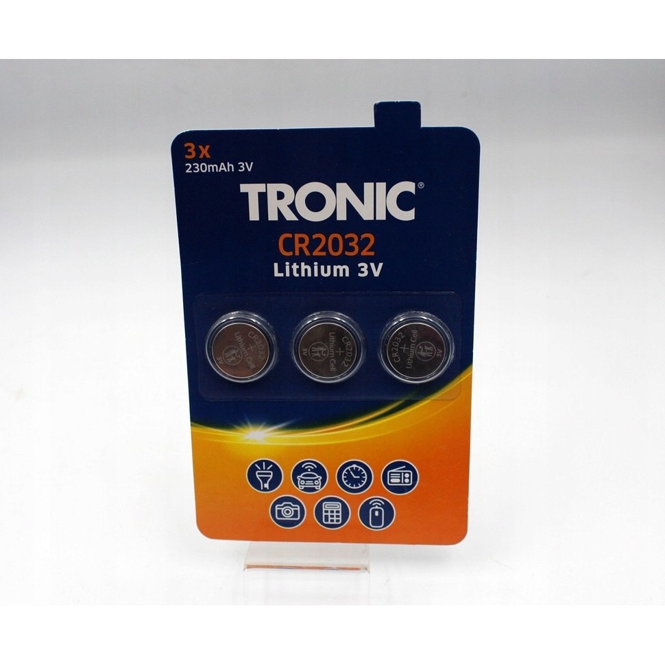 Комплект 3 батерии TRONIC CR2032, литиеви - eMAG.bg