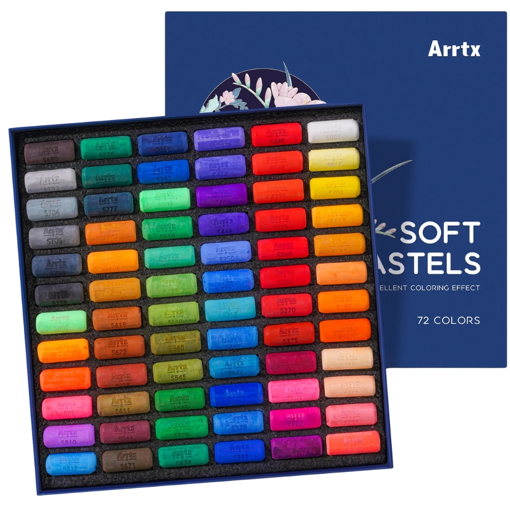Set 72 Creioane Ulei Pastel Arrtx, Culori Cerate cu textura cremoasa ...