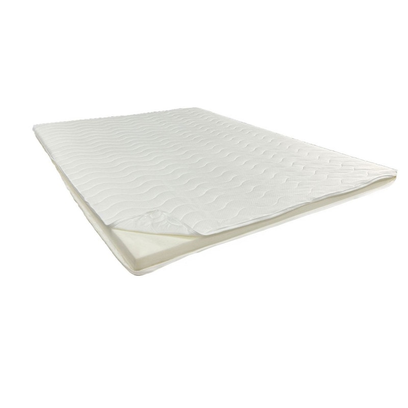 Topper Romesa Alb, 160x200x5cm, reversibil, Husa detasabila, Fermitate ...