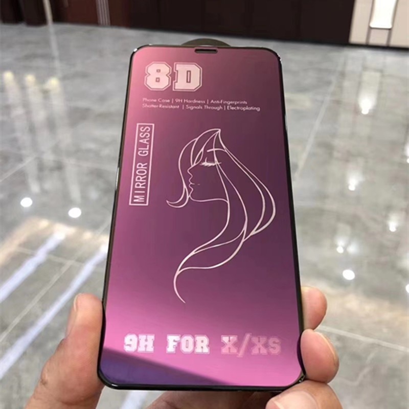 Защитно фолио, Flippy, за iPhone 15 Pro Max, Tempered Glass Mirror 8D ...