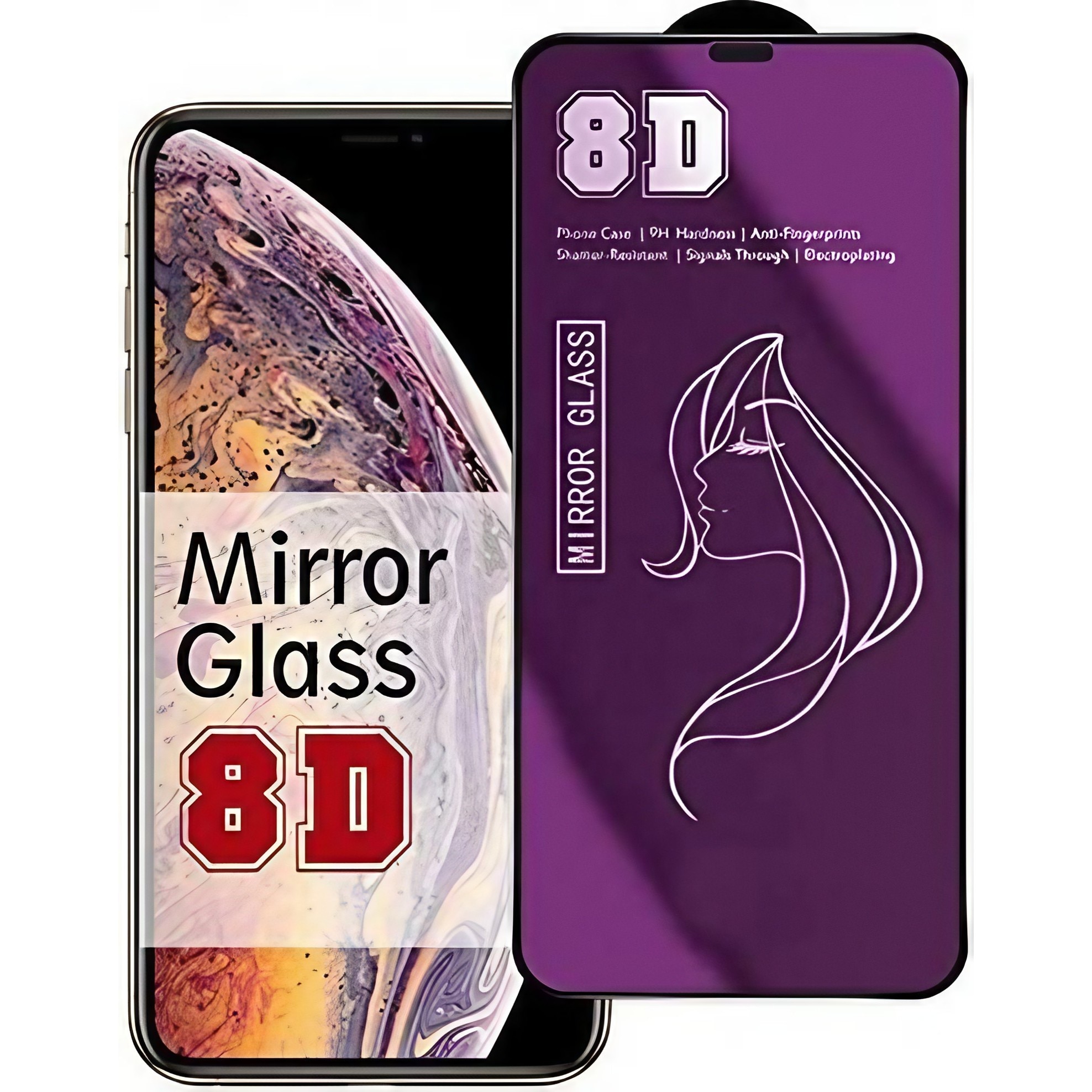 Защитно фолио, Flippy, за iPhone 15 Pro Max, Tempered Glass Mirror 8D ...