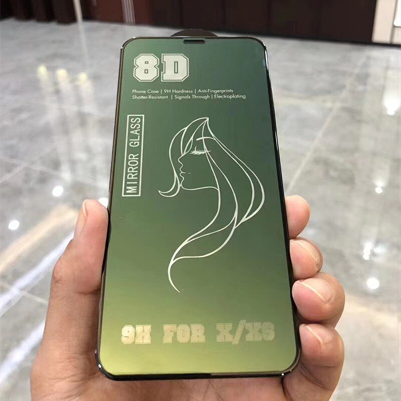 Защитно фолио, Flippy, за iPhone 15 Pro, Tempered Glass Mirror 8D ...