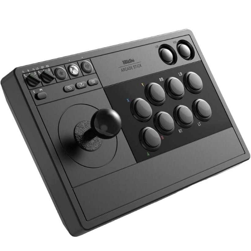 Arcade Stick 8Bitdo 81JA, wireless, Bluetooth, baterie 1000mAh, negru ...