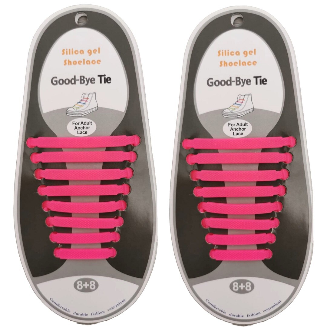 Set 2x8 Sireturi Elastice din silicon fara legare, Roz - eMAG.ro