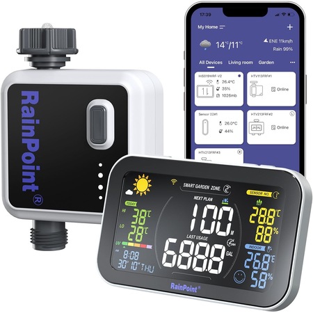 Programator irigare/udare smart, WiFi, Cu afisaj Smart Gateway 2 in 1 ...