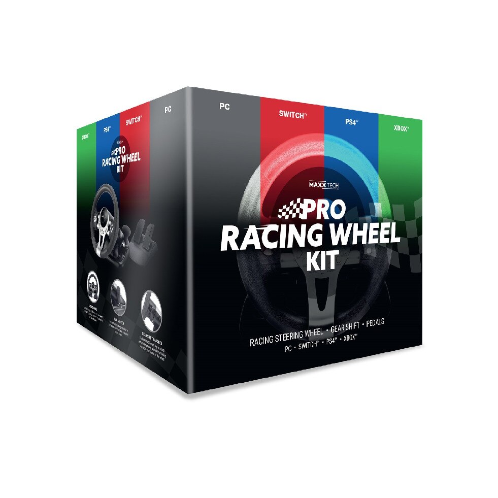 Set Volan Pro Racing Wheel pentru Pc, nsw, ps4, xbx - eMAG.ro