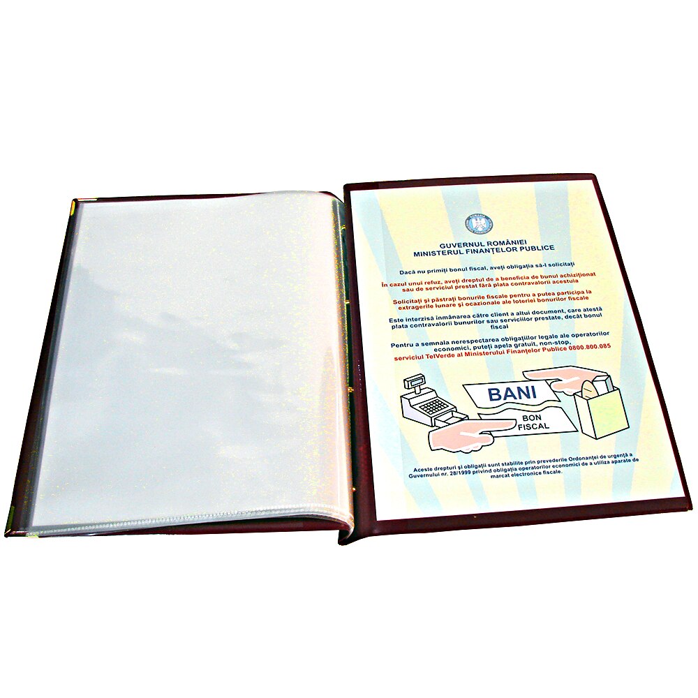Coperta Meniu Basic A4 grena cu prindere suruburi - eMAG.ro