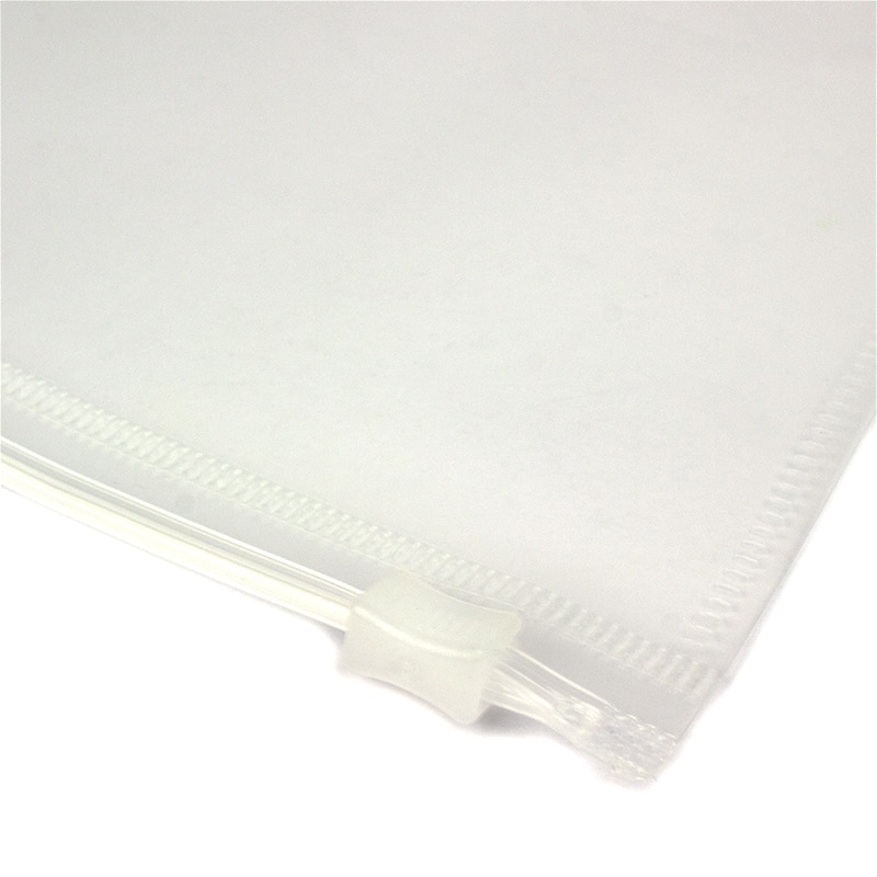 Mapa plastic A4, setx12 buc, 160 microni cu fermoar transparent clar ...