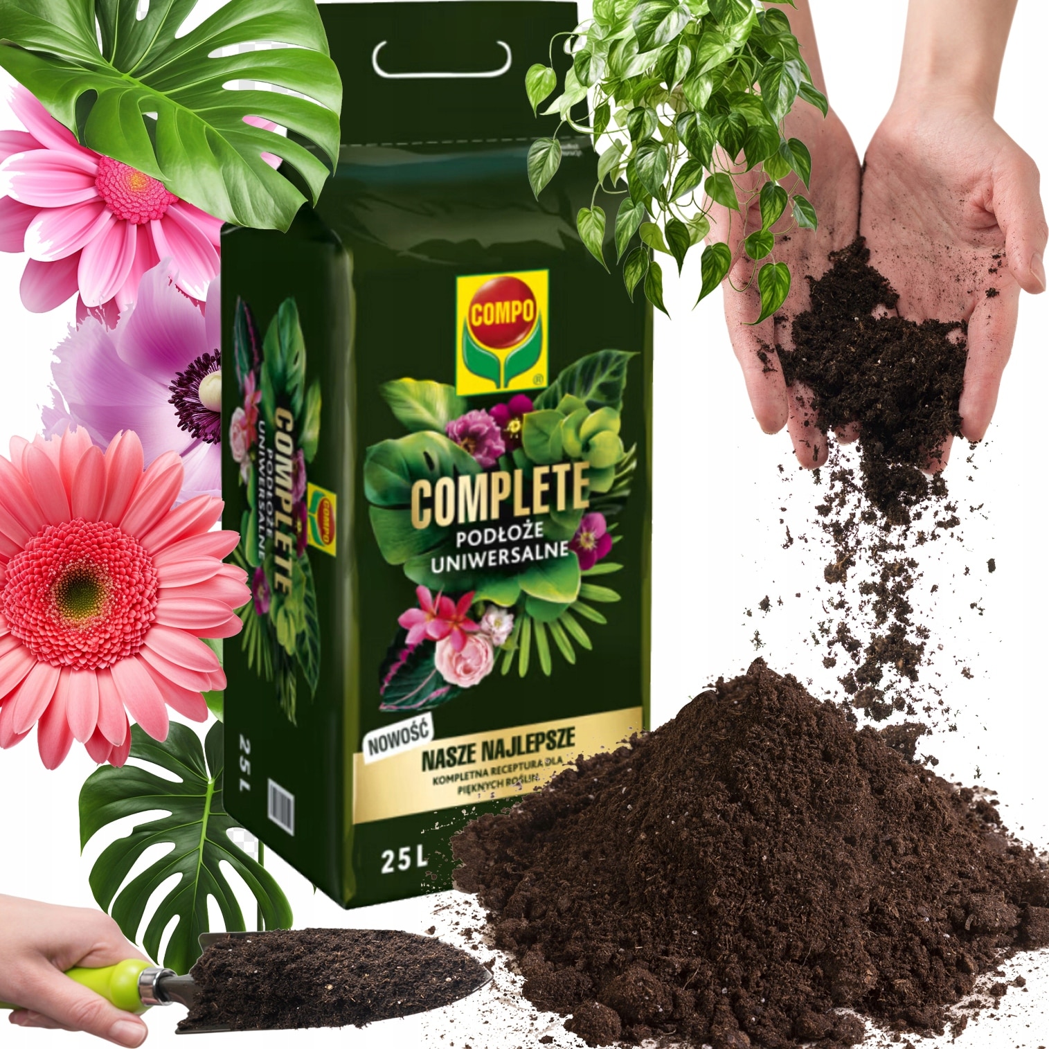 Sol universal Compo, 25L, usor si fertil - eMAG.ro