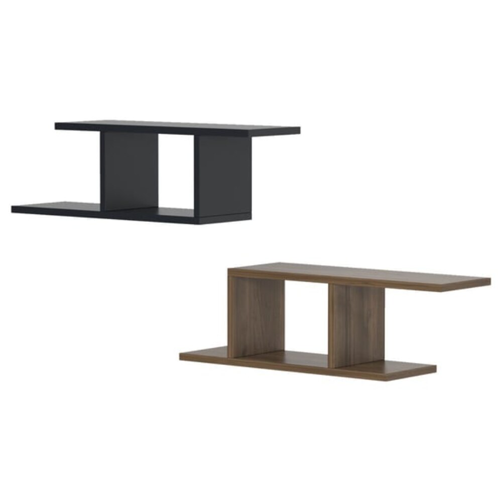 Set 2 rafturi perete, Quasar & Co.®, mobilier living/dormitor, 74.5 x ...