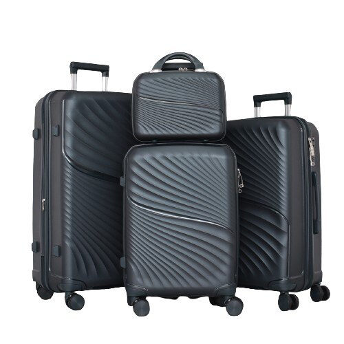 Set 4 valize Perfect line PP, 76x50x30 cm, Extender, Benzina - eMAG.ro