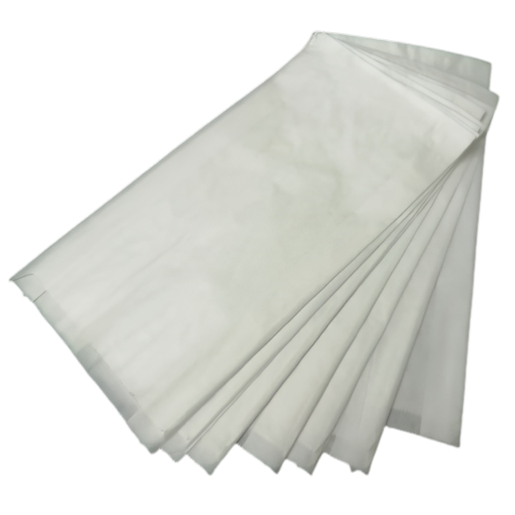 Set 200 pungi hartie albe, 16x26x 5 cm, folosite la ambalare fast food ...