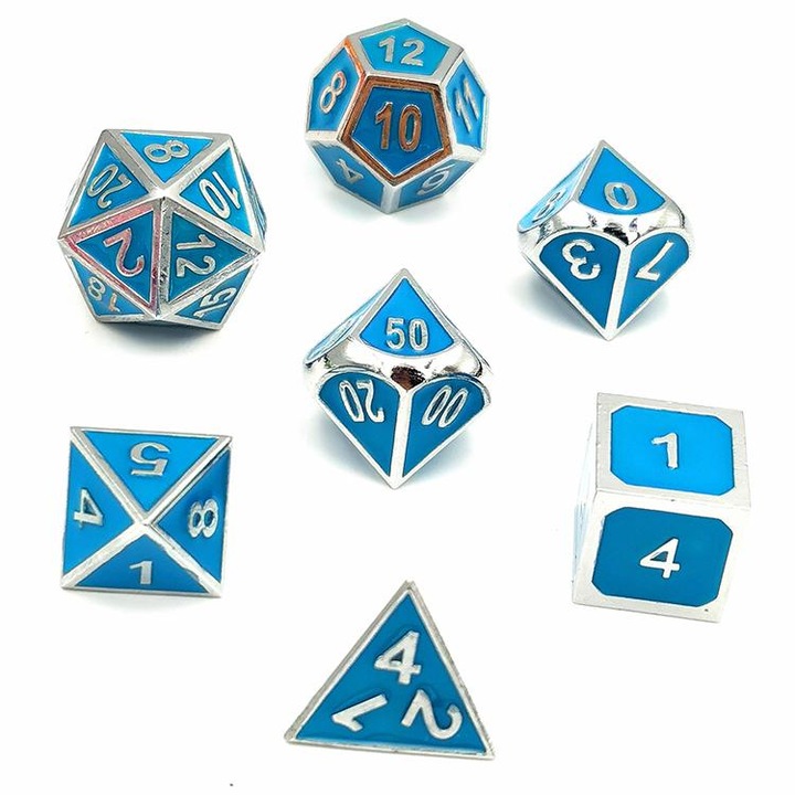 Set 7 Zaruri RPG, fosforescent in Intuneric, Metal, Multicolor - eMAG.ro