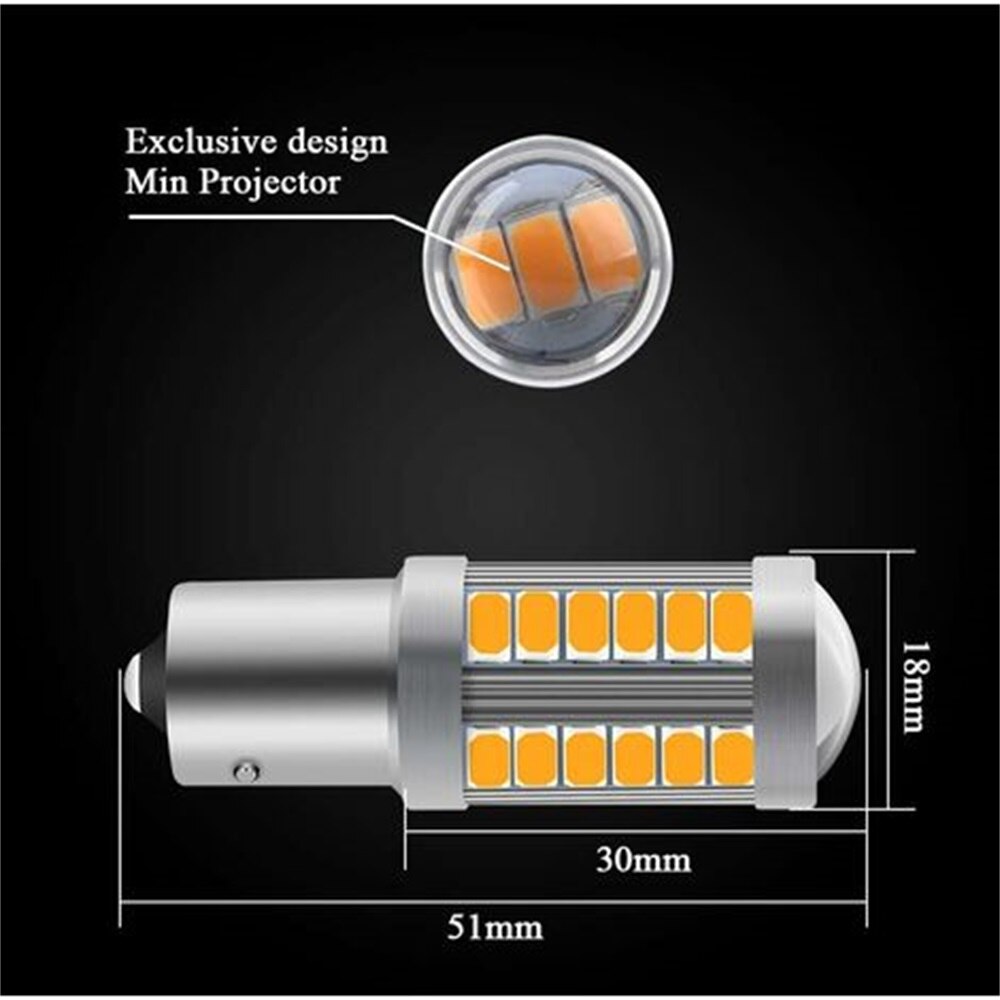 Set 4 becuri LED auto, semnalizare, 900LM, 12-30V, 3.6W, aluminiu ...