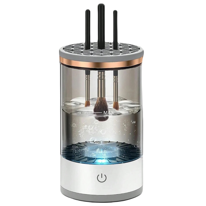Aparat Electric Pentru Curatarea Pensulelor de Machiaj, 3 in 1, Spalare ...