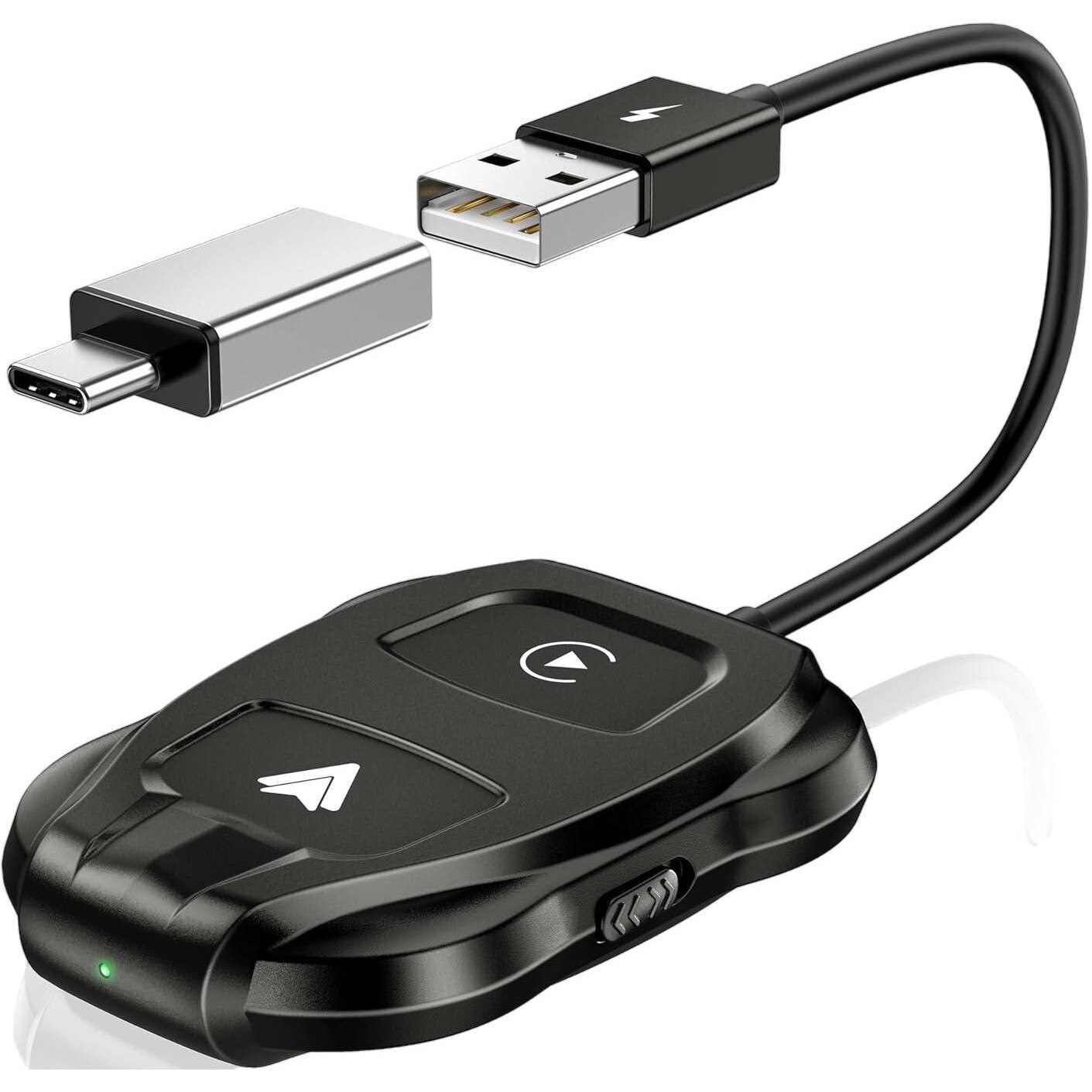 Adaptor wireless CarPlay & Android Auto 2 in 1, Compatibil cu ...