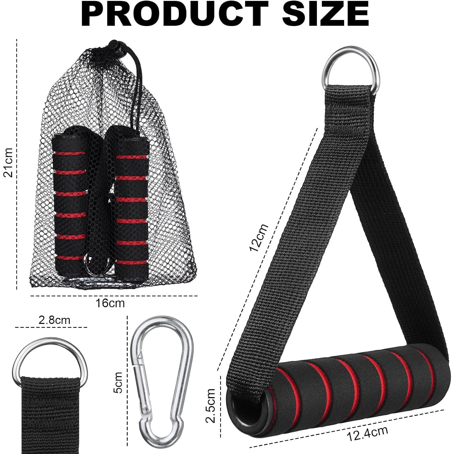 Set 2 manere echipament de fitness, JENUOS®, sarcina maxima 150 kg ...