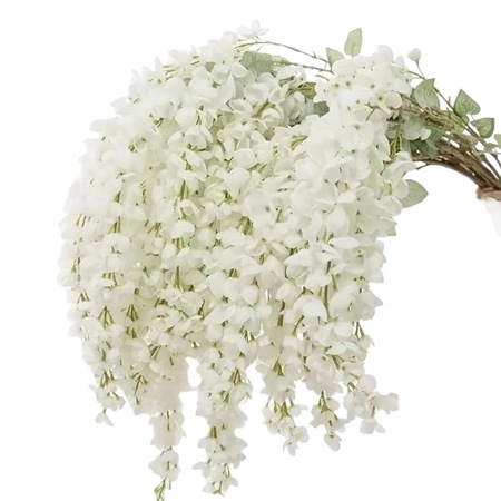 Ghirlanda de flori curgatoare Glicina, 106 cm Alba - eMAG.ro