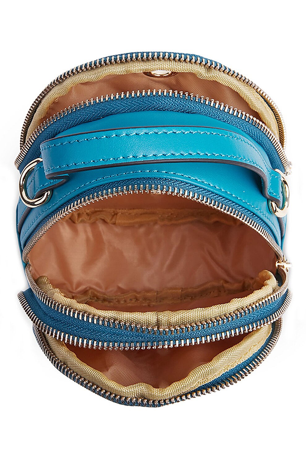 C'iel, Geanta bowler din piele cu aspect matlasat Anouk, Turcoaz - eMAG.ro