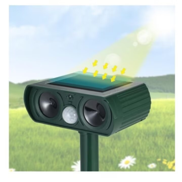 Aparat solar impotriva daunatorilor, cu ultrasunete, pentru gradina, cu ...