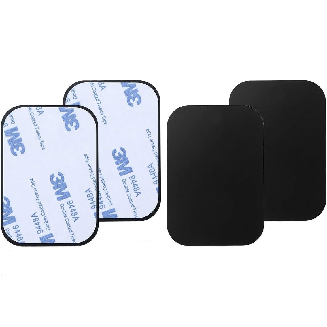 Set 2 placute metalice pentru suport magnetic de telefon, adeziv 3M, SA ...