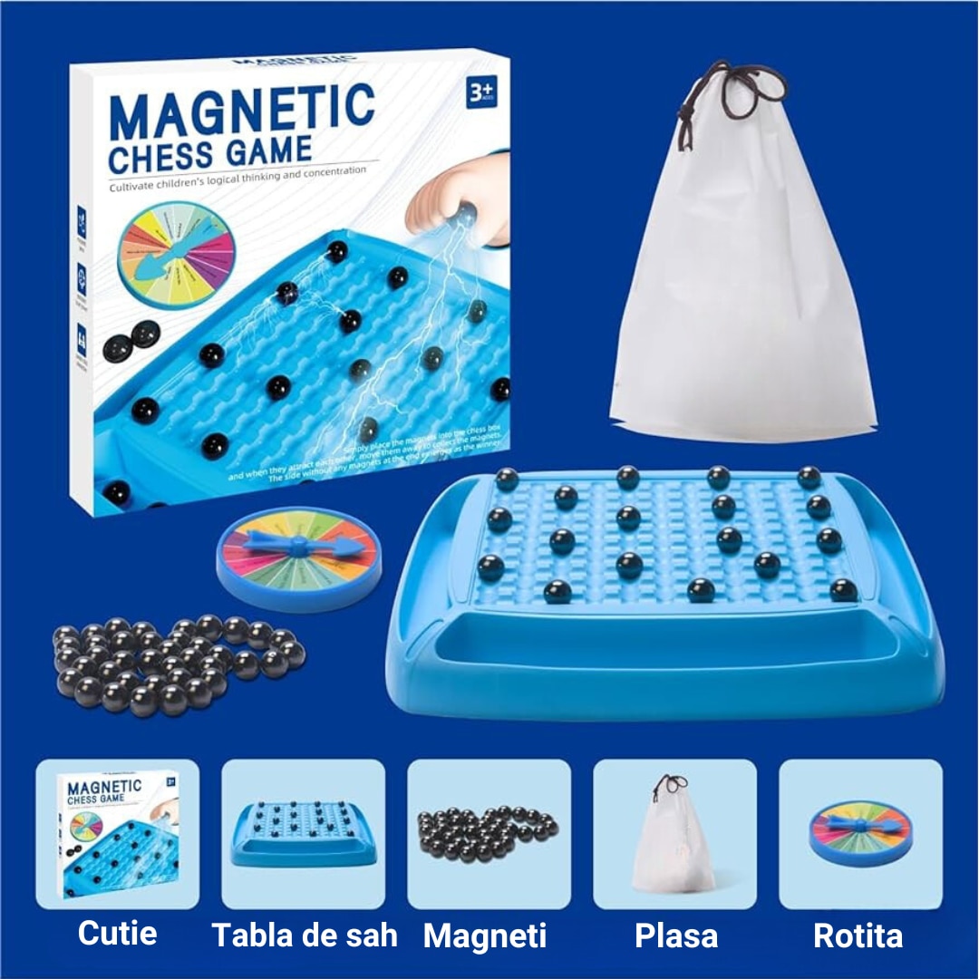 Sah Magnetic pentru Copii, Stimuleaza Inteligenta, AZ PRODUCTS®, Cu 20 ...