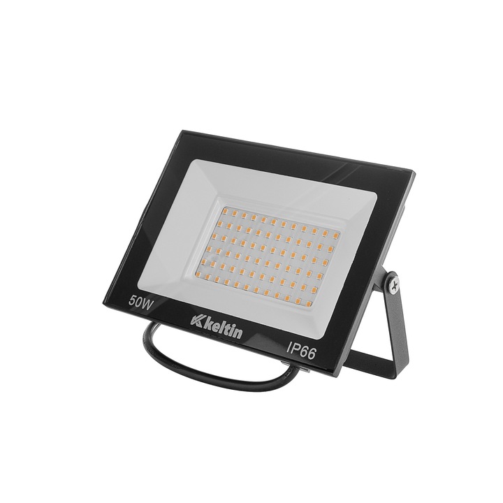 Proiector LED de lucru cu lumina alba, 50 W, 2700K, Keltin K02035 - eMAG.ro