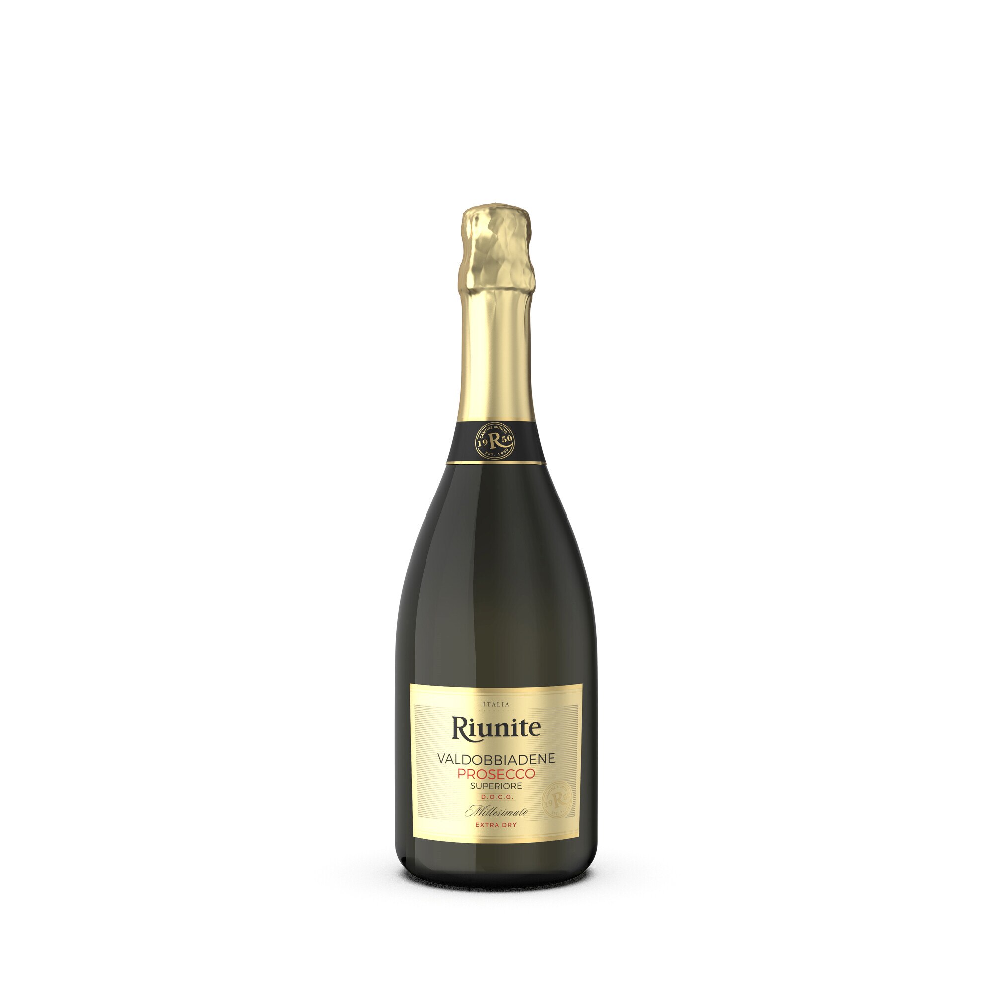 Prosecco Riunite, Valdobiadenne Superiore D.O.C.G, Extra Dry, 0.75l ...