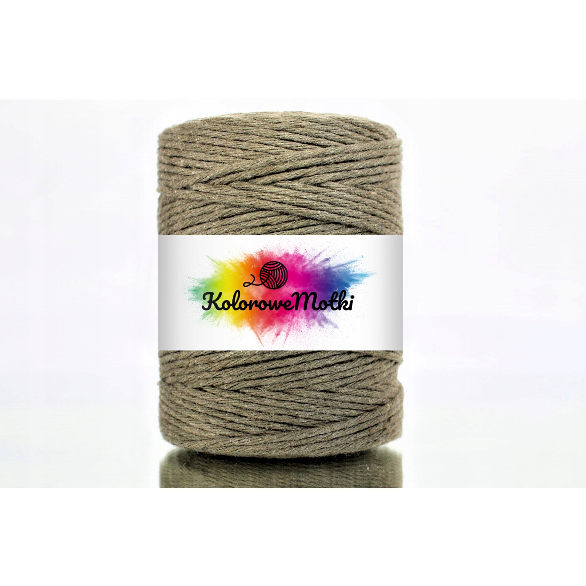 Snur pentru macrame, KoloroweMotki, 265, Torsadat simplu, Bumbac 100% ...