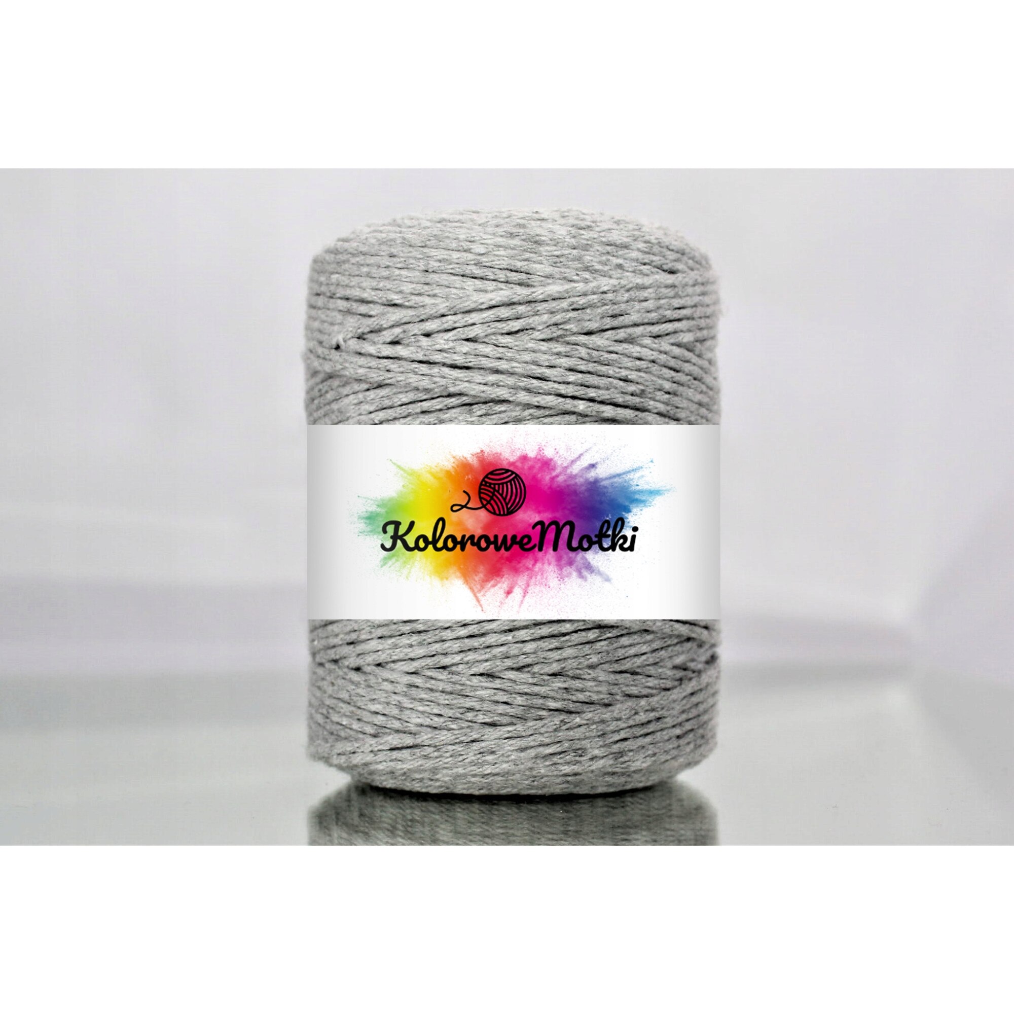 Snur pentru macrame, KoloroweMotki, 288, Torsadat simplu, Bumbac 100% ...