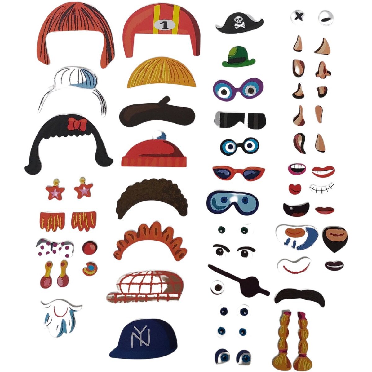 Carte Magnetica cu Chipuri Amuzante tip Puzzle - Joc educativ de rol ...