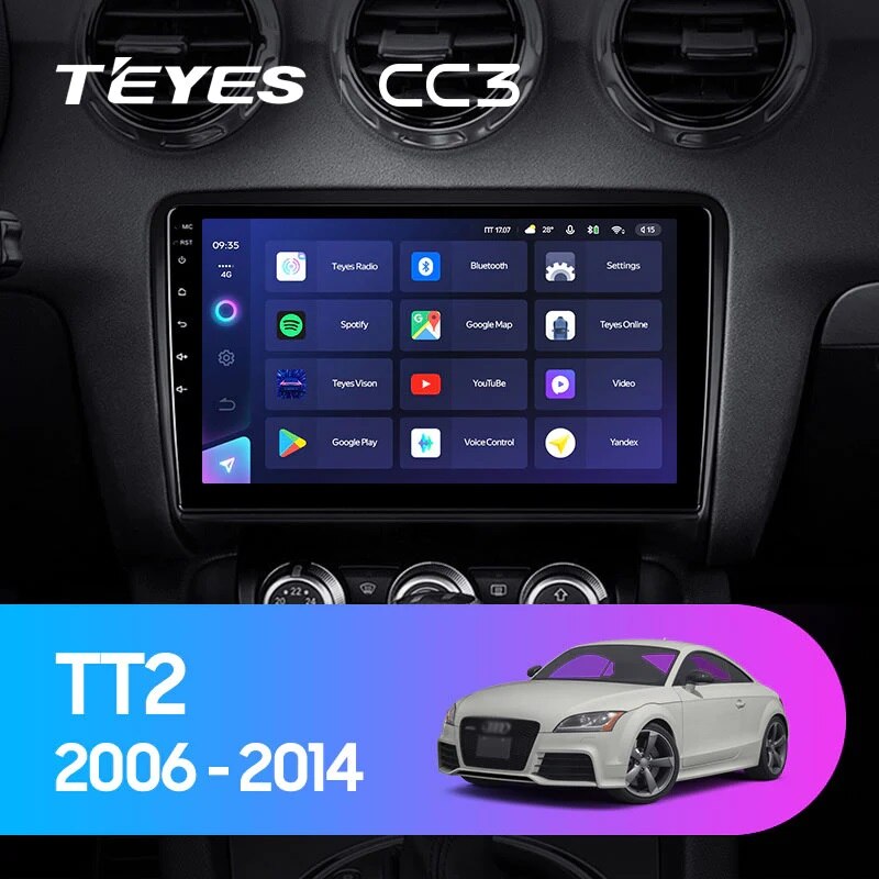 Navigatie Auto Teyes CC3L WiFi Audi TT 8J 2006-2014 2+32GB 9" IPS Quad ...