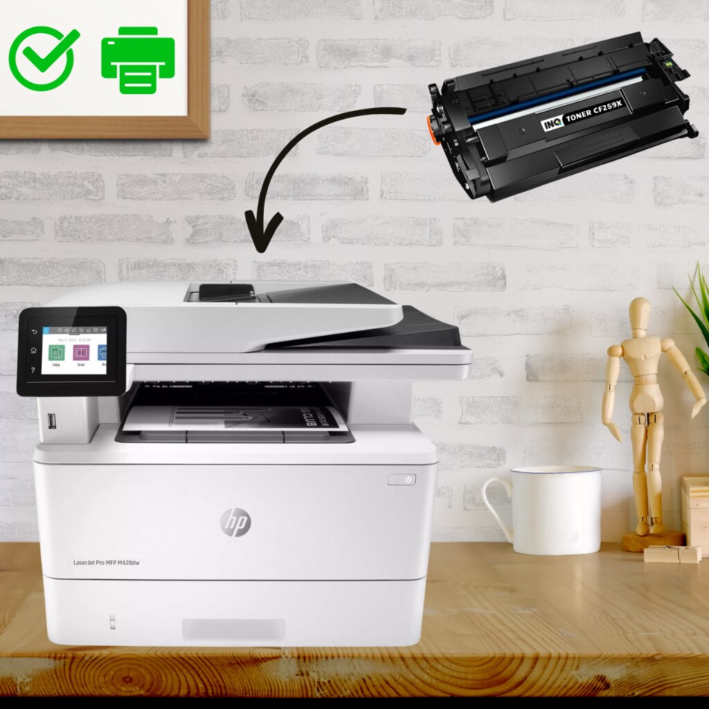 Cartus imprimanta HP CF259X 59X negru + CHIP, 10000 pagini, Certificat ...