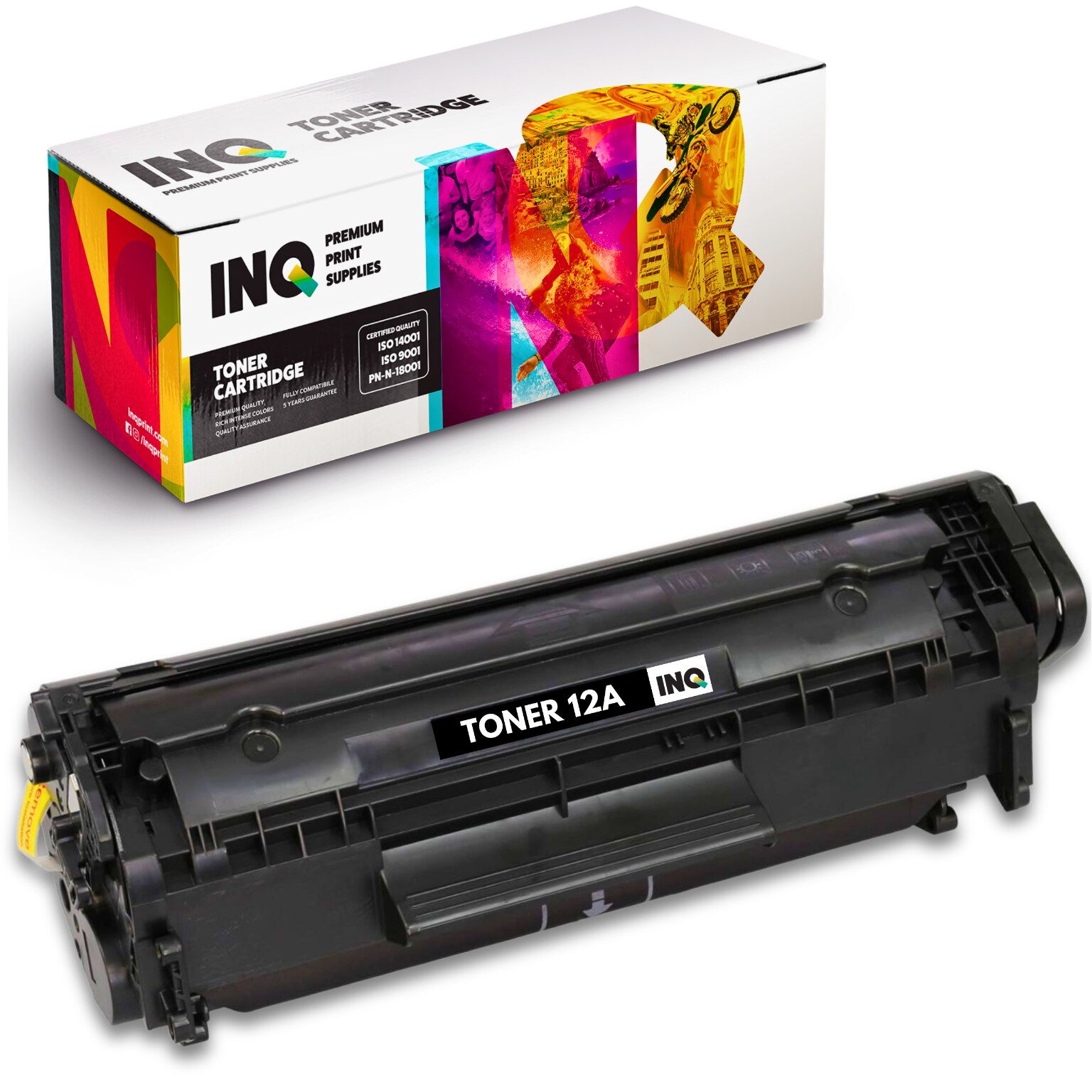 Cartus imprimanta HP 12A Q2612A negru, 2000 pagini, Certificat ISO ...
