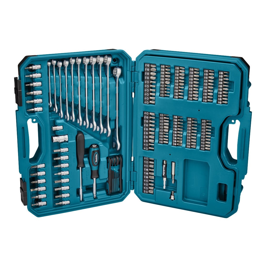 Set 221 scule, cu valiza din plastic, Makita E-10883 - eMAG.ro