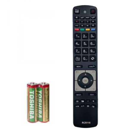 Telecomanda pentru TV AKAI LCD/LED, Distana 10 m, Material ABS, Negru ...