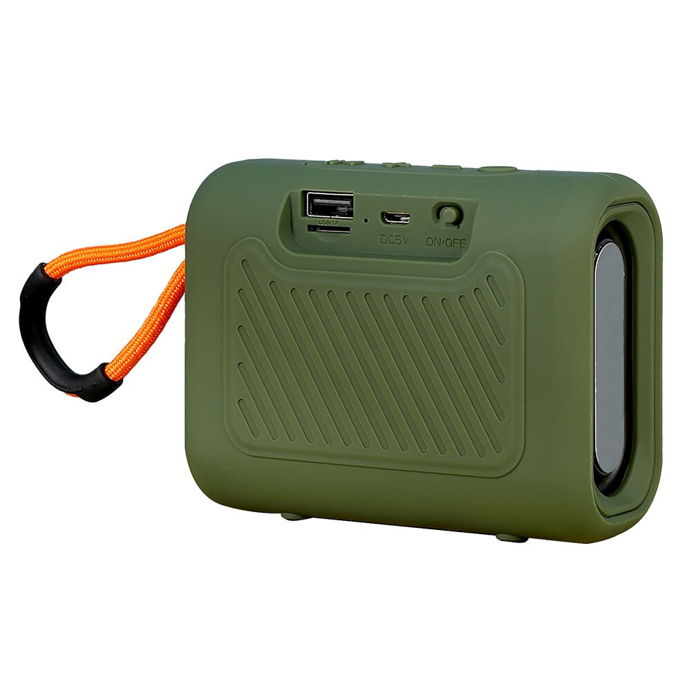 Mini boxa portabila YX2066, BT, LED RGB, kaki - eMAG.ro