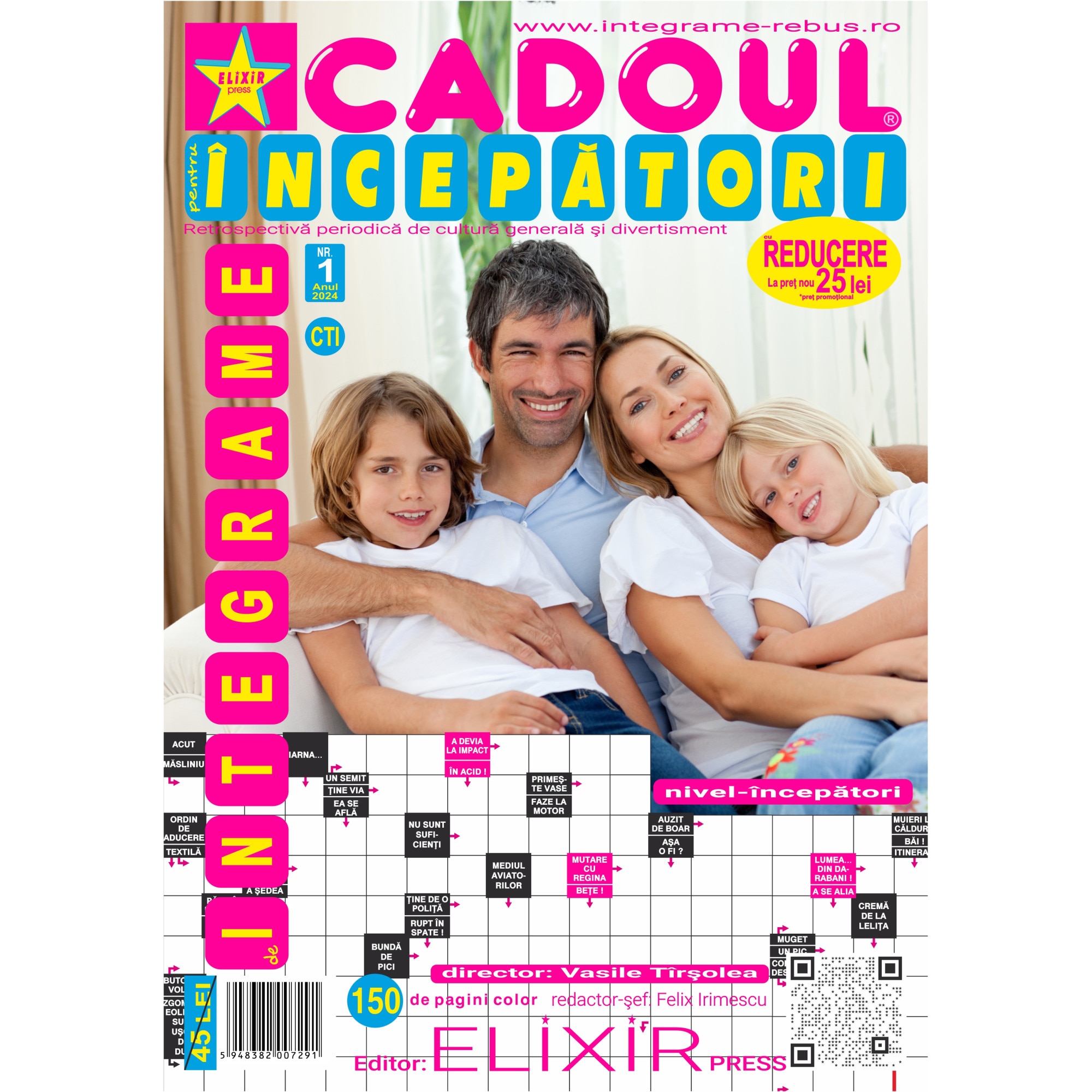Integrame, Elixir Press, Cadoul cu integrame pentru incepatori nr. 1 ...