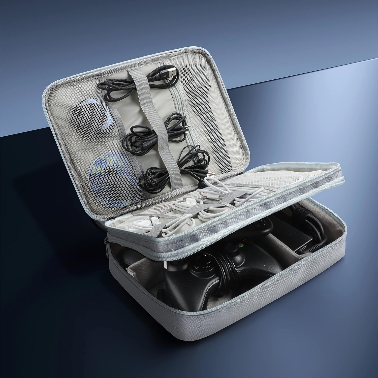 Geanta organizator pentru cabluri si accesorii electronice, YOOFAN ...