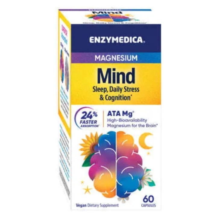 Supliment alimentar Enzymedica Magnesium Mind, suport cognitiv si somn ...