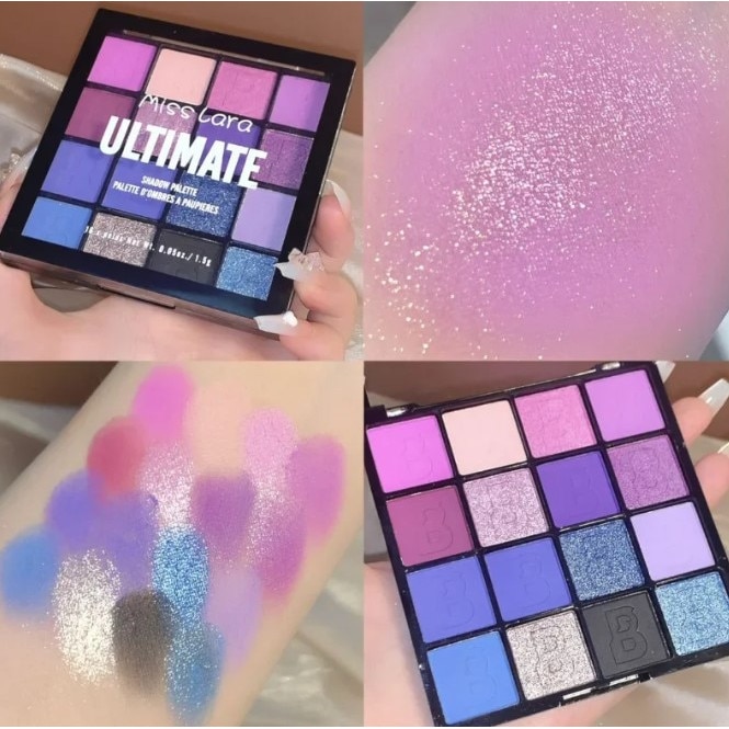 Smink paletta, Miss Lara, Ultimate Shadow Palette, 16 árnyalat - eMAG.hu