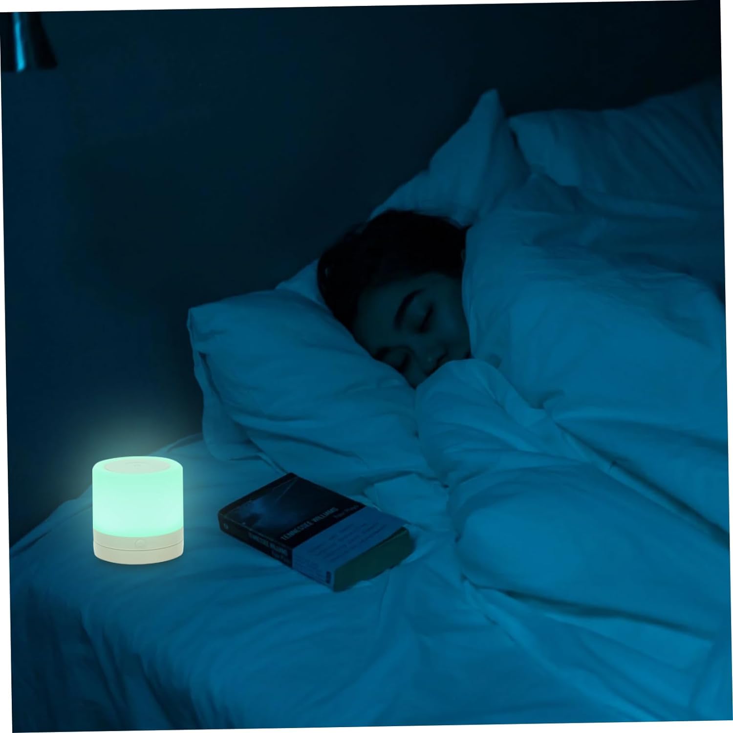 Lampa de veghe cu control tactil, Incarcabila, LED, RGB, 13 culori ...