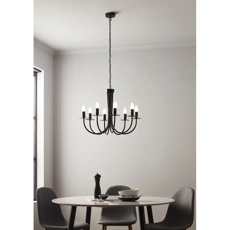 Candelabru, negru, 5 x 28 W - eMAG.ro
