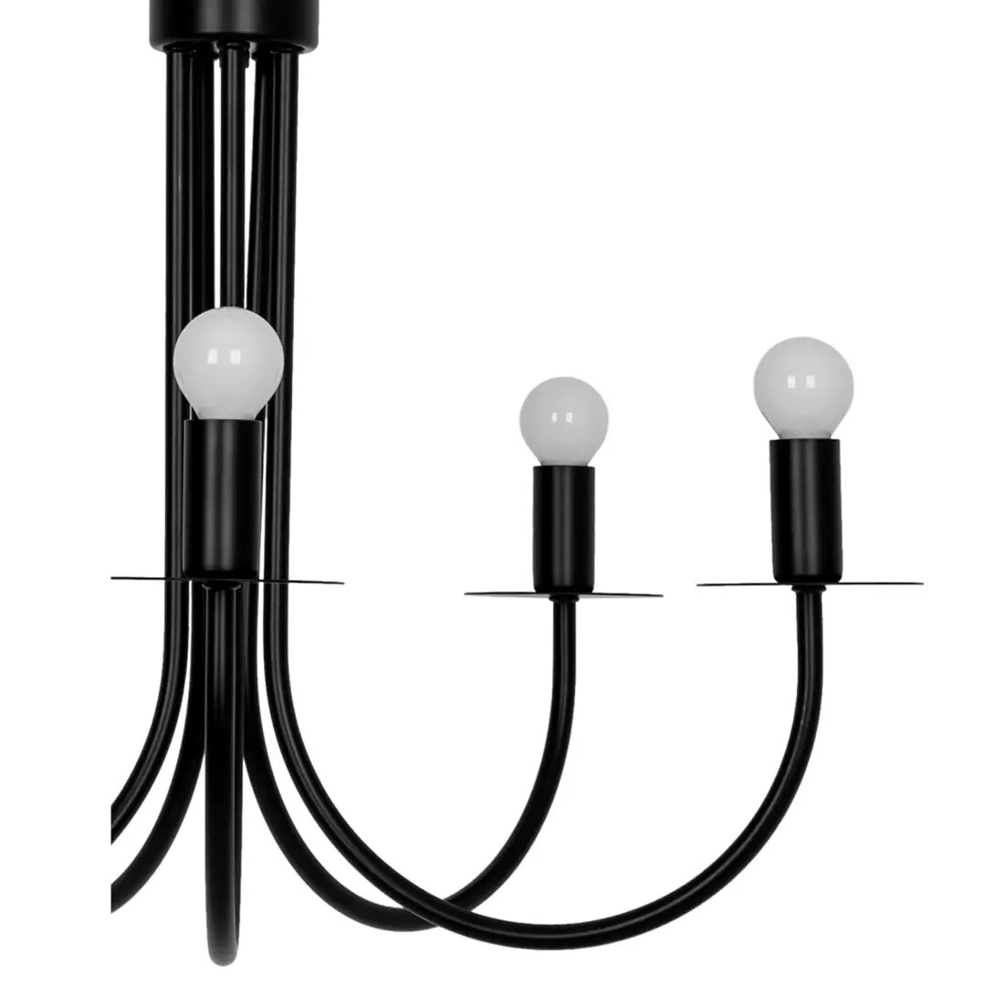Candelabru, negru, 5 x 28 W - eMAG.ro