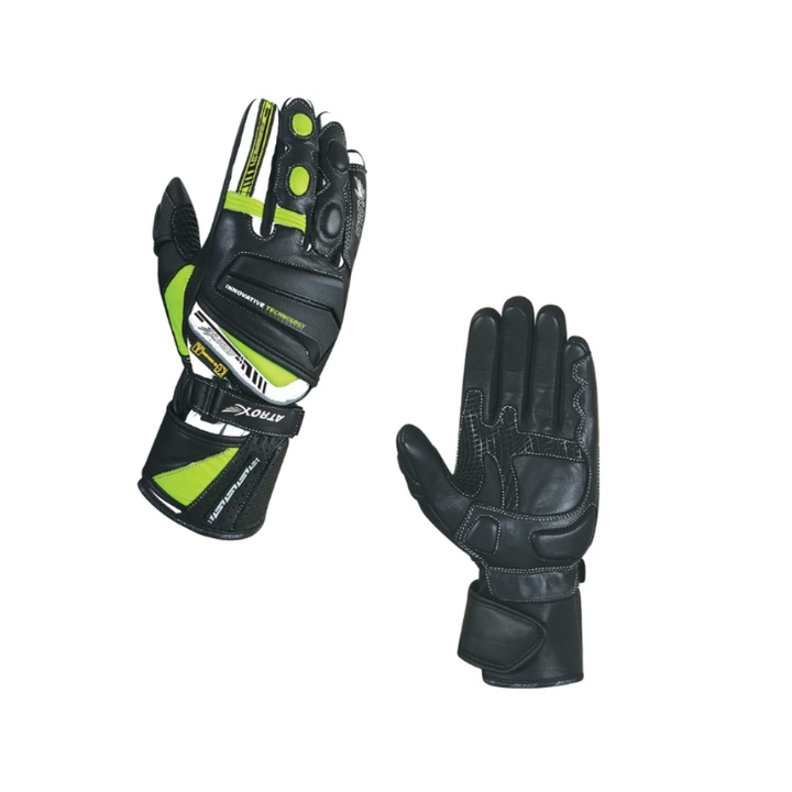 Manusi Moto Racing Vara cu TouchScreen din Piele, Mar. M, aprobate ...