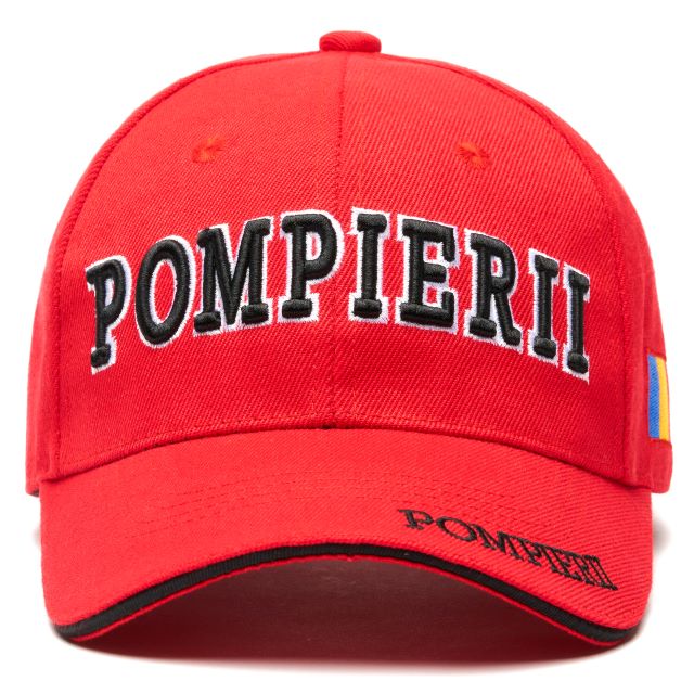 Sapca Premium Pompierii, Barbati, Broderie 3D, Rosie, Marime reglabila ...