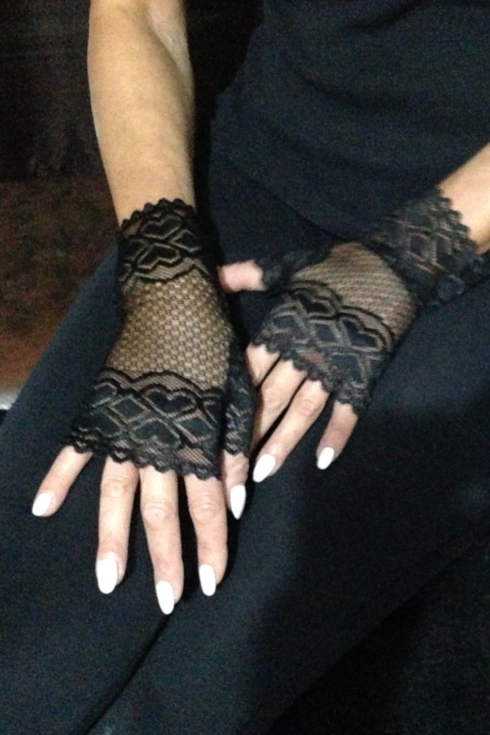 Manusi dama, KORSET BG, Dantela, Negru - eMAG.ro