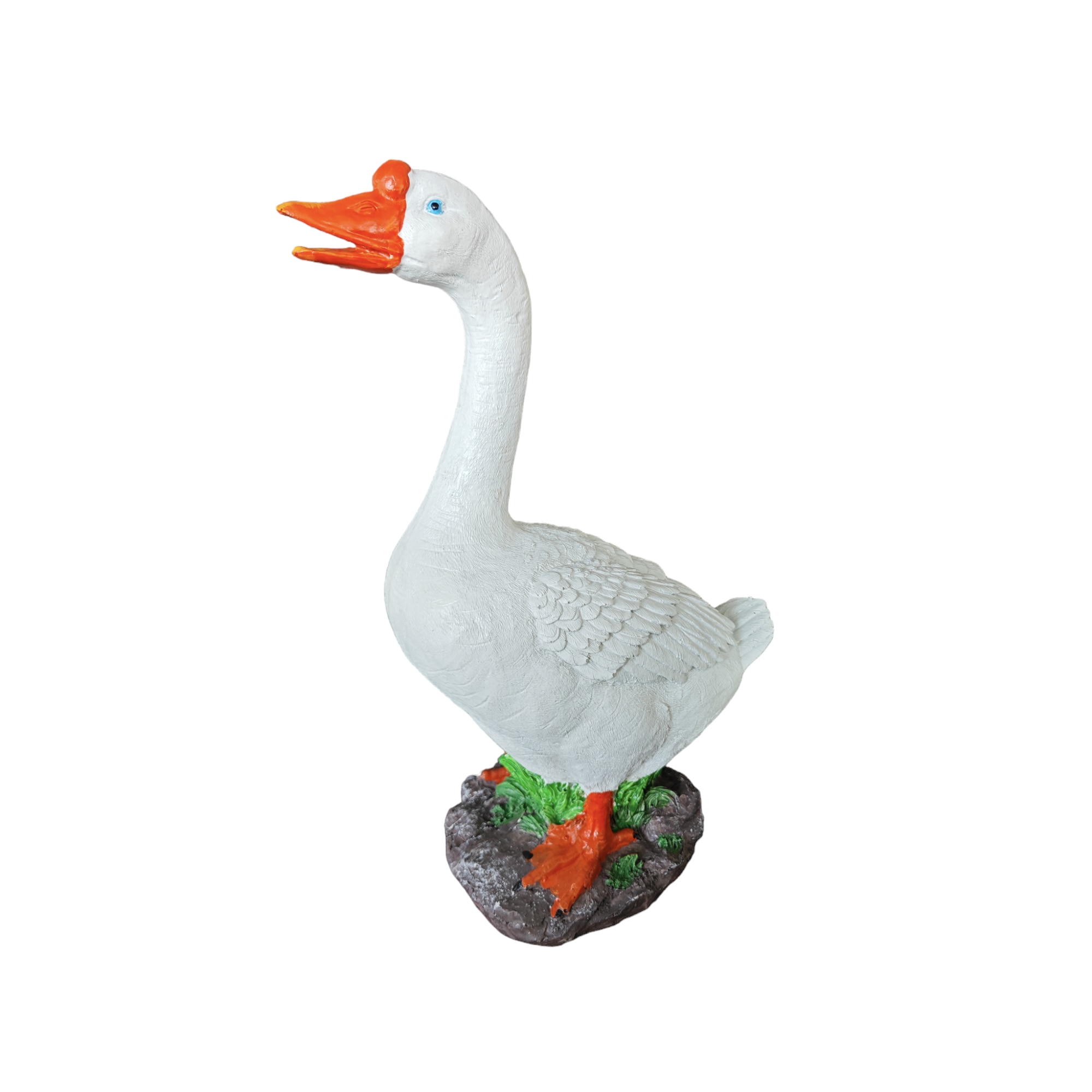 Figurina de gradina, Gerdani BG, 37x22cm, Rata, Alb - eMAG.ro